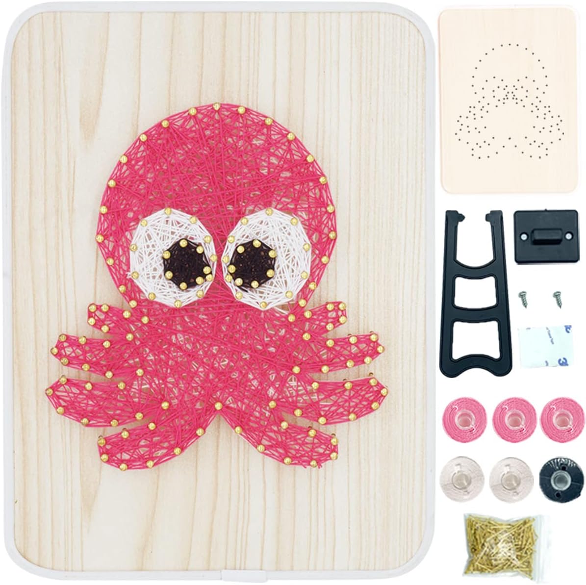 Amazon.com: BAZIMA DIY String Art Kit for Beginner, DIY Octopus Craft ...