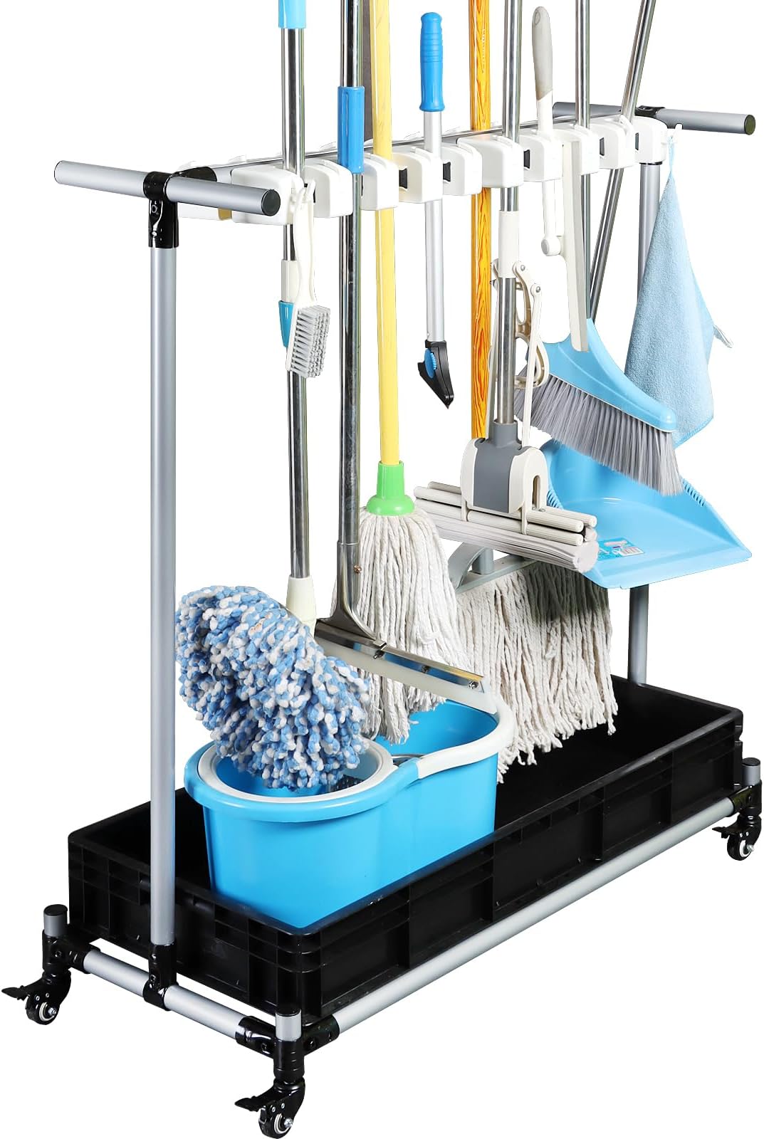 Amazon.com: QTJH A Nice Big Cleaning Cart Broom mop Holder - Efficient ...