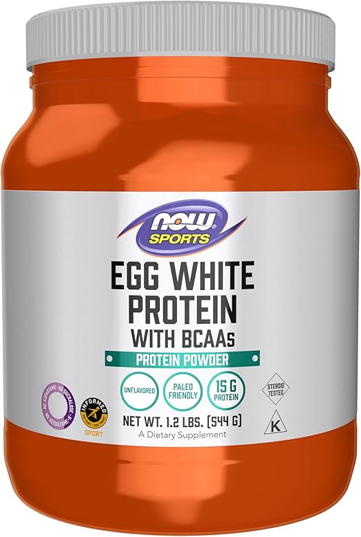 Amazon.com: NOW Foods Sports Nutrition, Egg White Protein, 16 g With ...