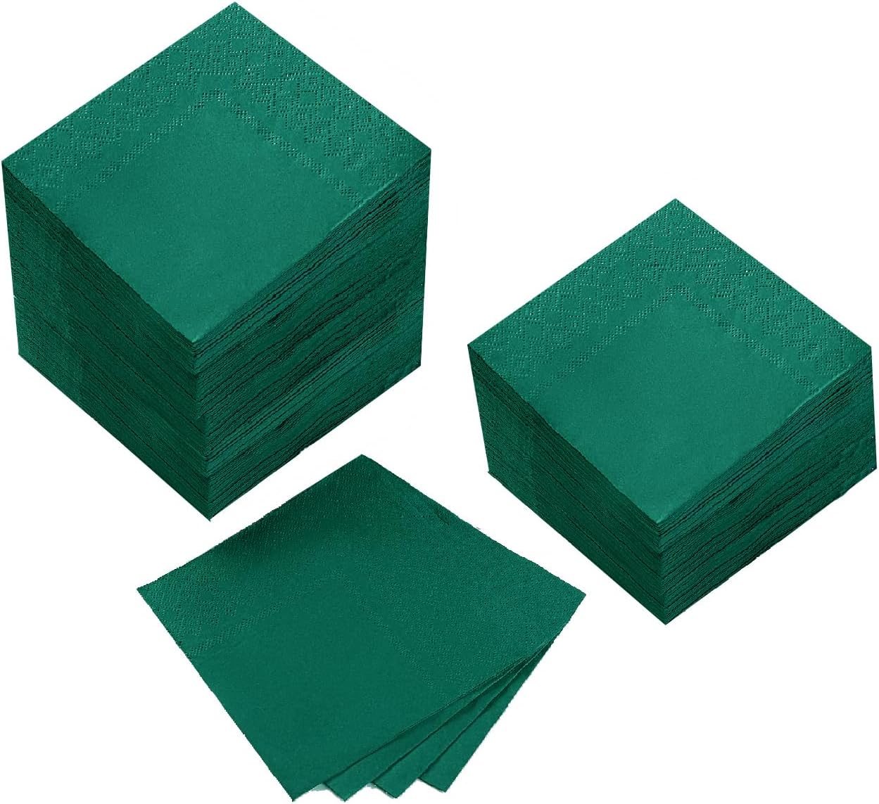 Amazon.com: 100 Pack Cocktail Napkin 2-Ply Dessert Napkins Folded 5 x 5 ...