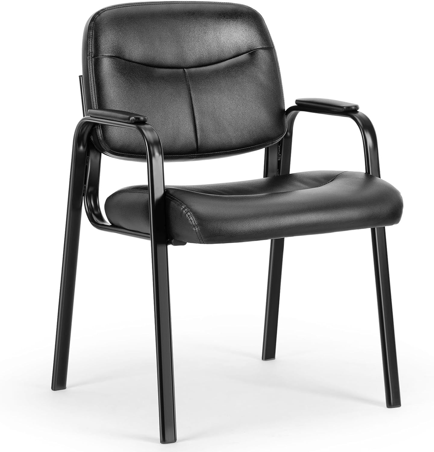 Stackable Guest Reception Chair - Waiting Room Chair with Fixed PU ...