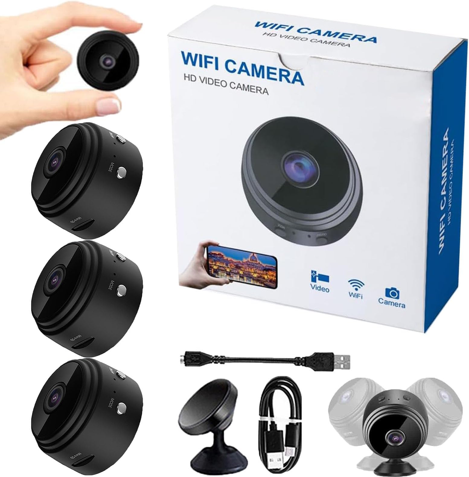 Amazon.com : 2024 New Vista Focus Magnetic Mini Security Camera ...