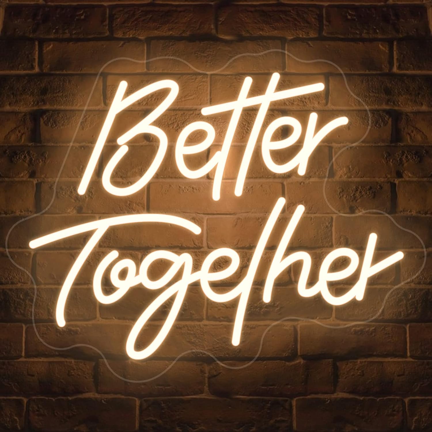 Amazon.com : Better Together Neon Signs for Wall Decor,UOPUDSIR Custom ...