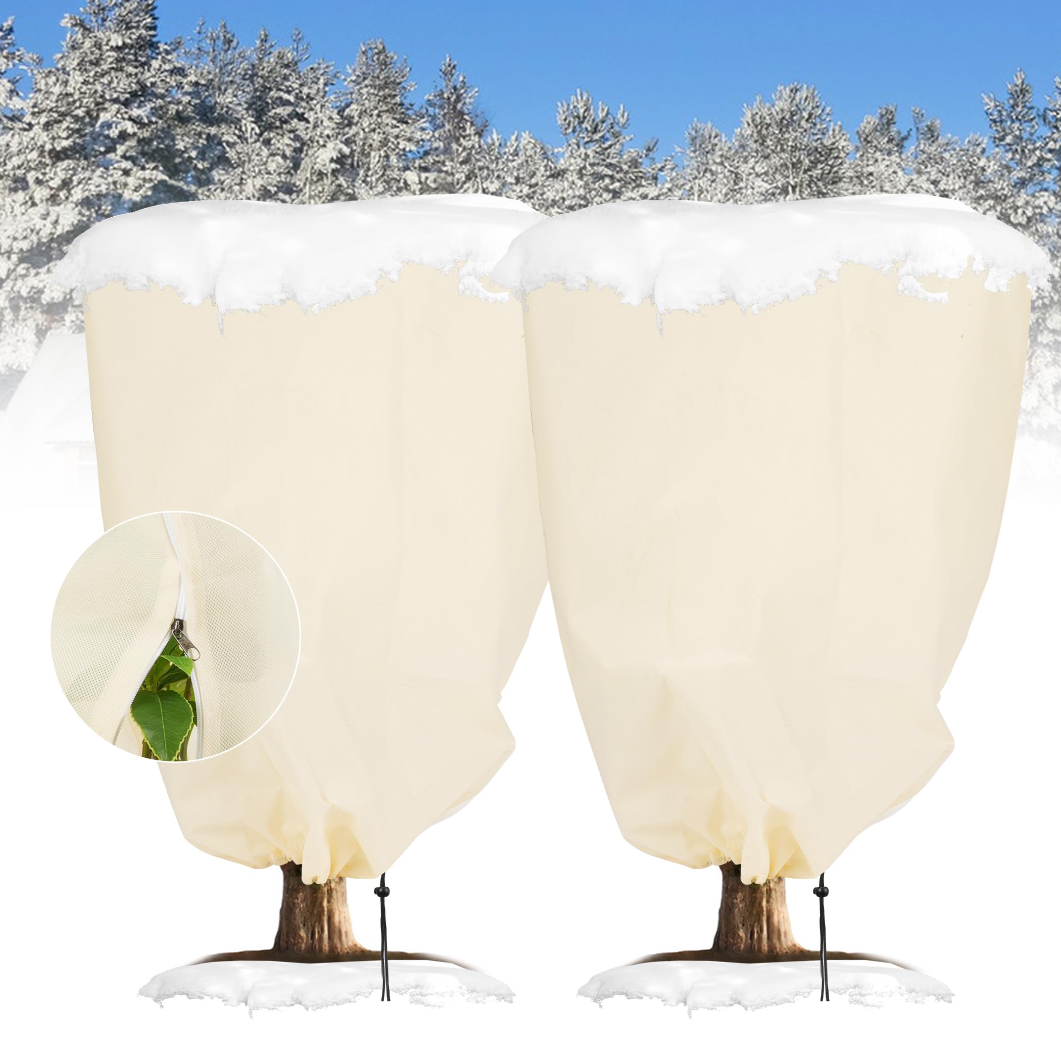 Vagocom Plant Covers Freeze Protection,Reusable 78'' x 94'' Warm Worth ...