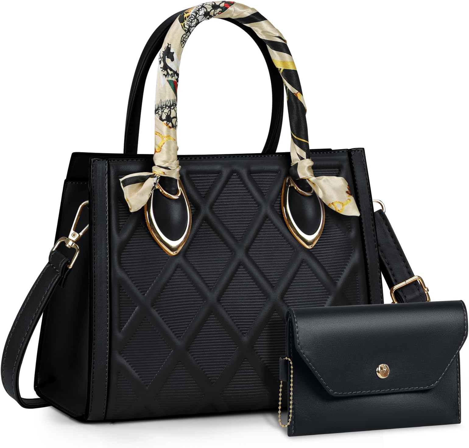 Fashion Purses Handbags for Women PU Leather Top Handle Satchel ...