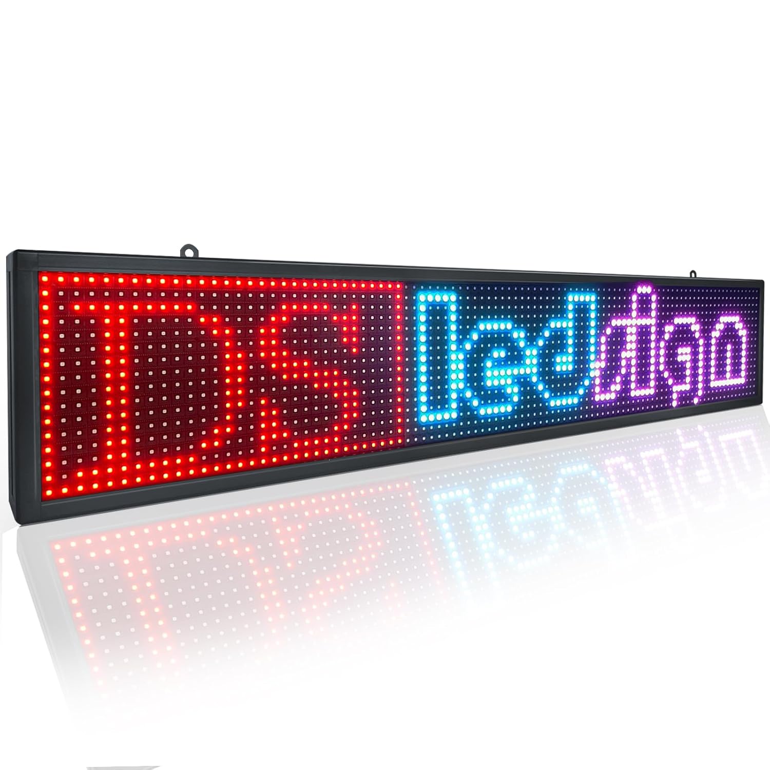 DS ledsign P10 SMD LED Sign 40 x 8 Indoor RGB Full Color Scrolling ...
