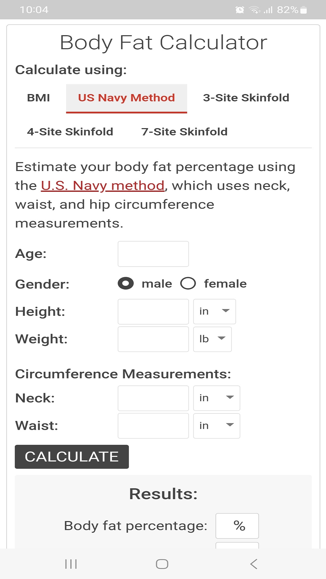 Body Fat Calculator-Amazonアプリストアのアプリ