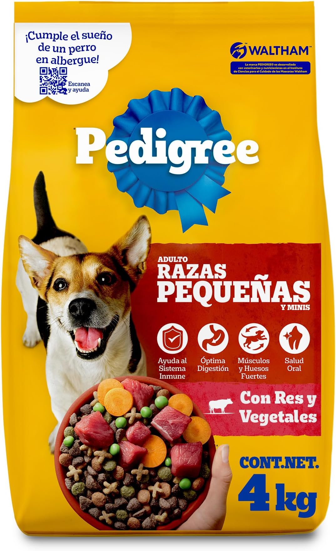 PEDIGREE Alimento para perros adultos de Razas Pequeñas 4kg : Amazon ...