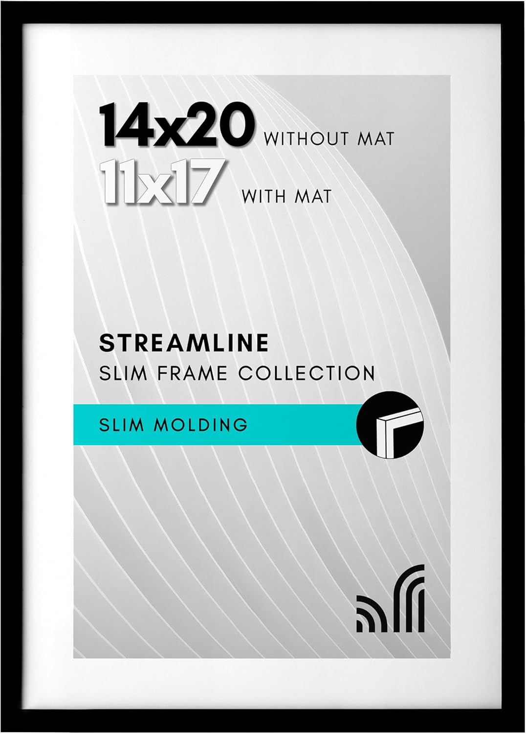 Americanflat 14x20 Picture Frame with Polished Plexiglass - Use as ...