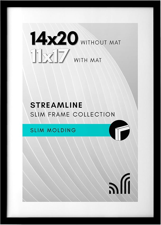 Amazon.com - Americanflat 14x20 Picture Frame with Polished Plexiglass ...