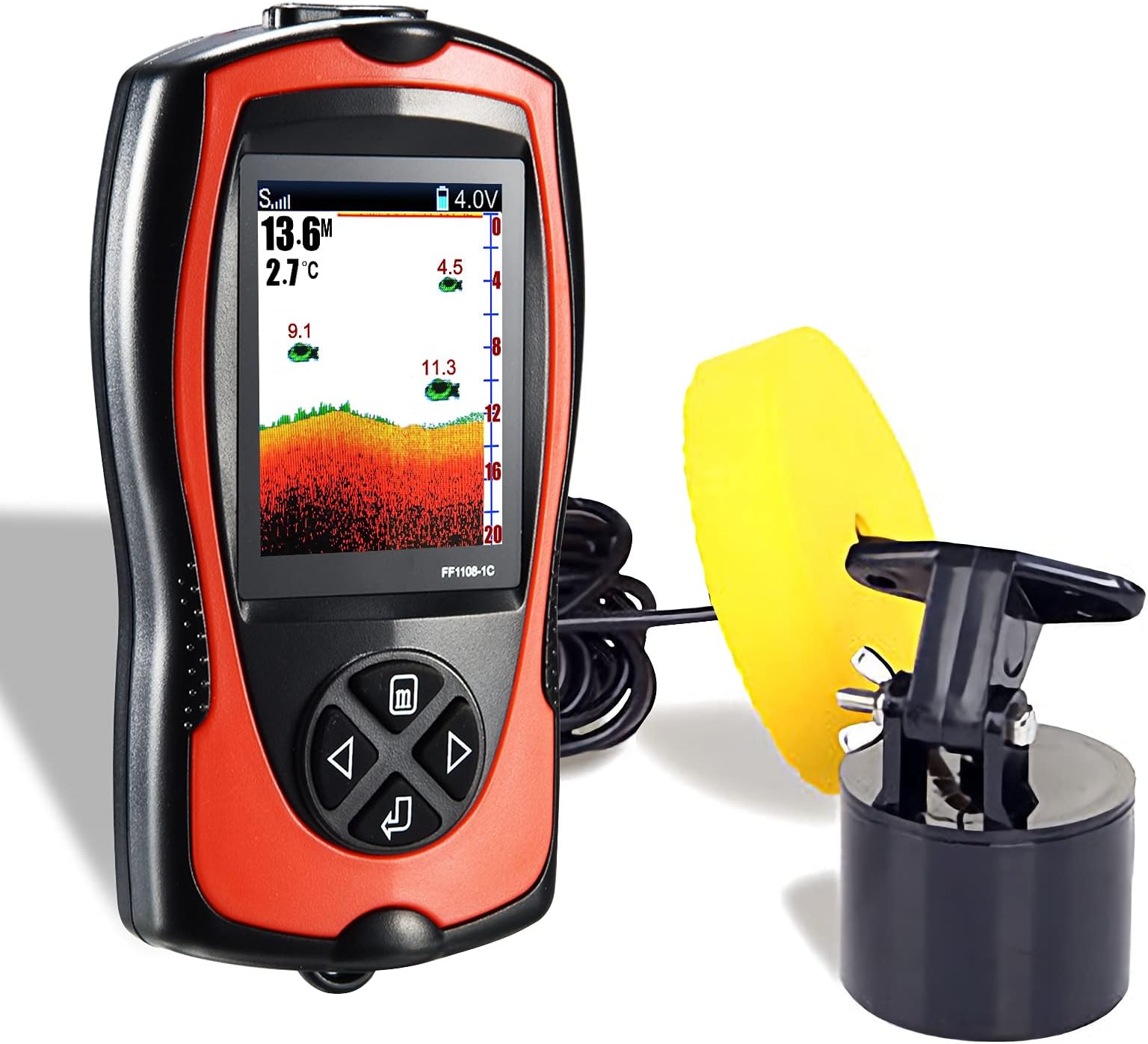 Amazon.com: Atibin Wired Portable Fish Finder Display Handheld Monitor ...