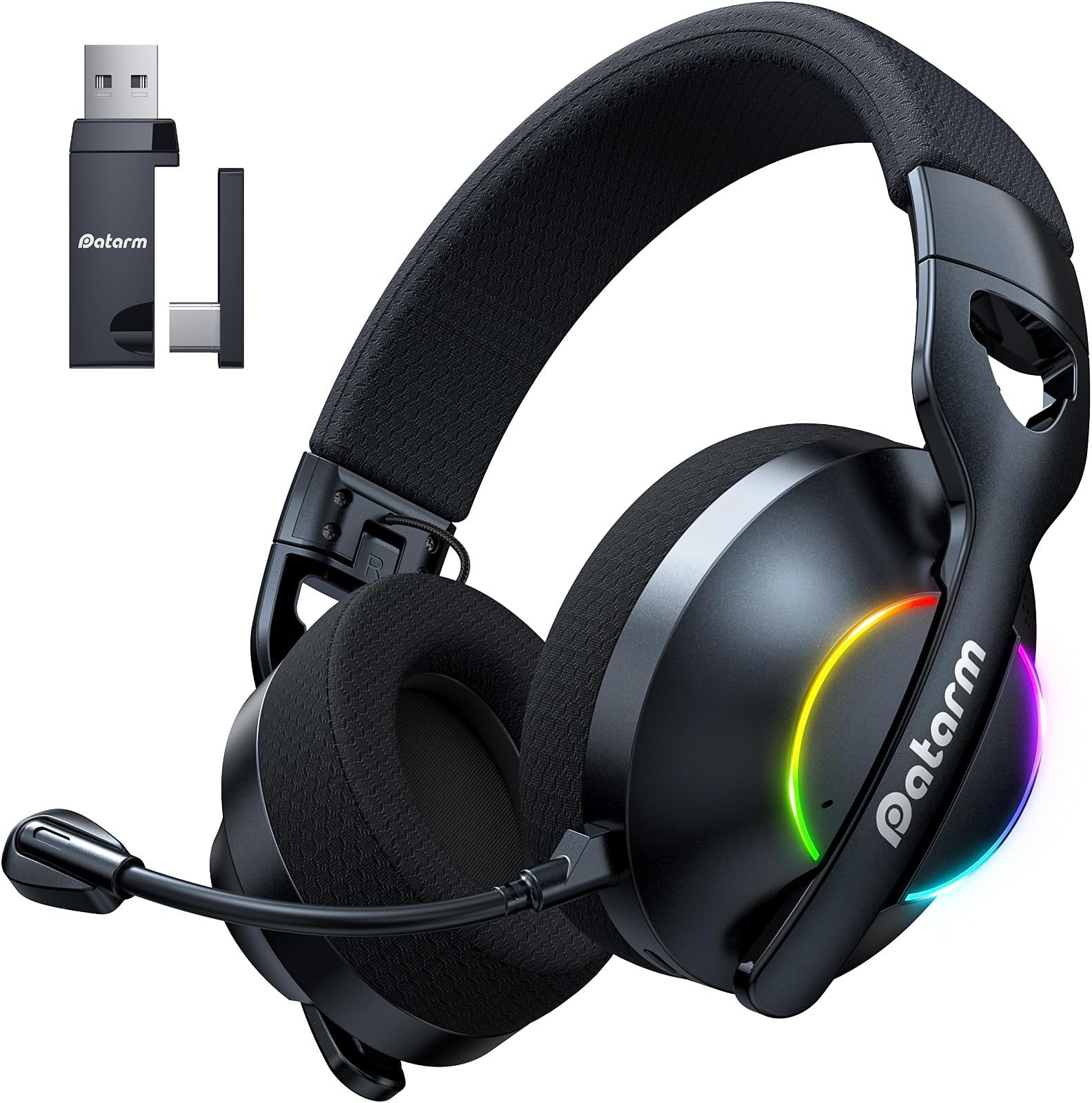 Amazon.com: Datarm DH30 Wireless Gaming Headset for Pc, Ps4, Ps5 ...