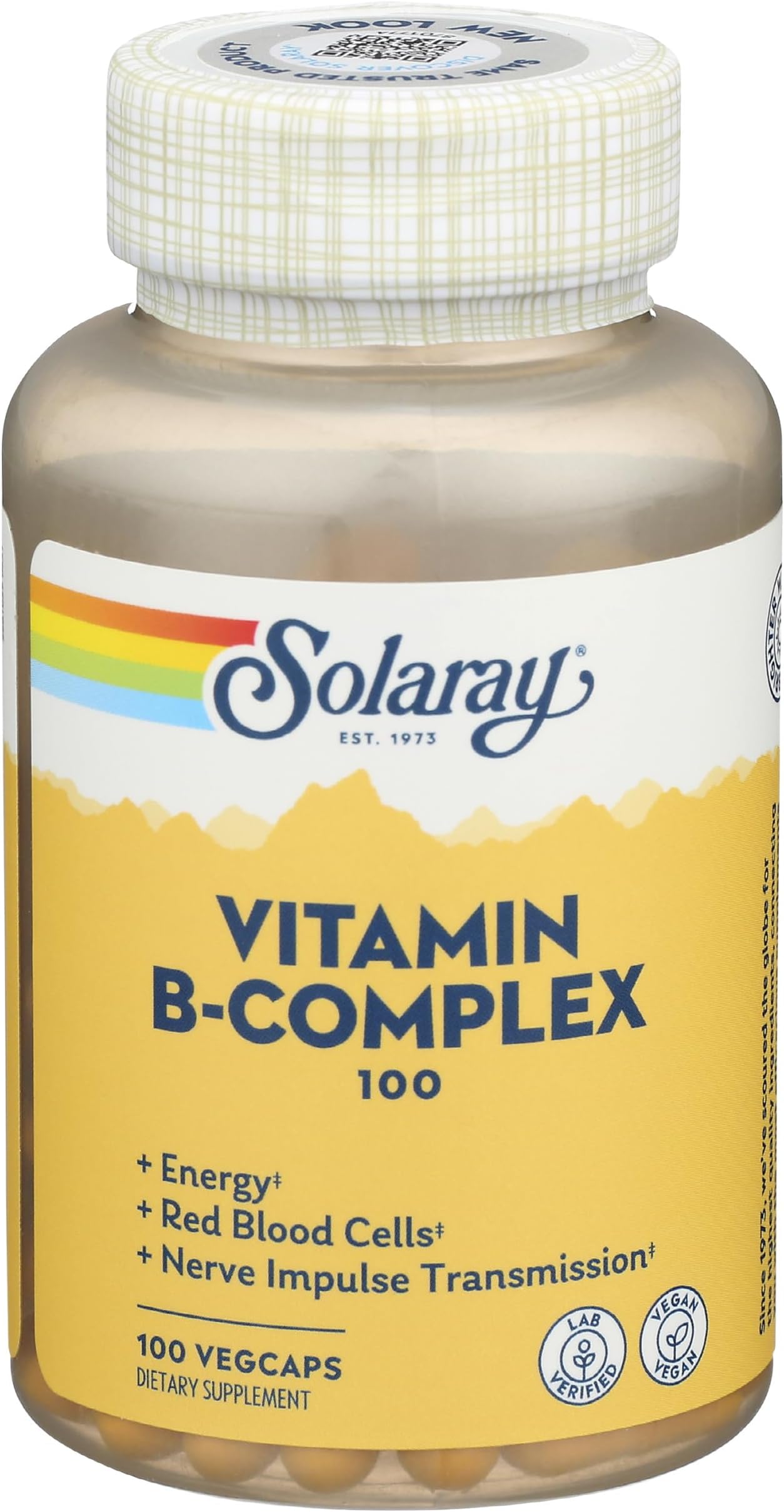 Amazon.com: Solaray - B-Complex, 100 mg, 100 capsules : Health & Household