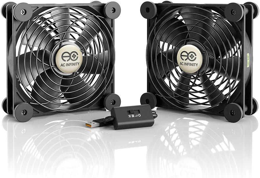Amazon.com: GDSTIME Big Airflow 3 x 120mm Fans DC 12V Powered Fan with ...
