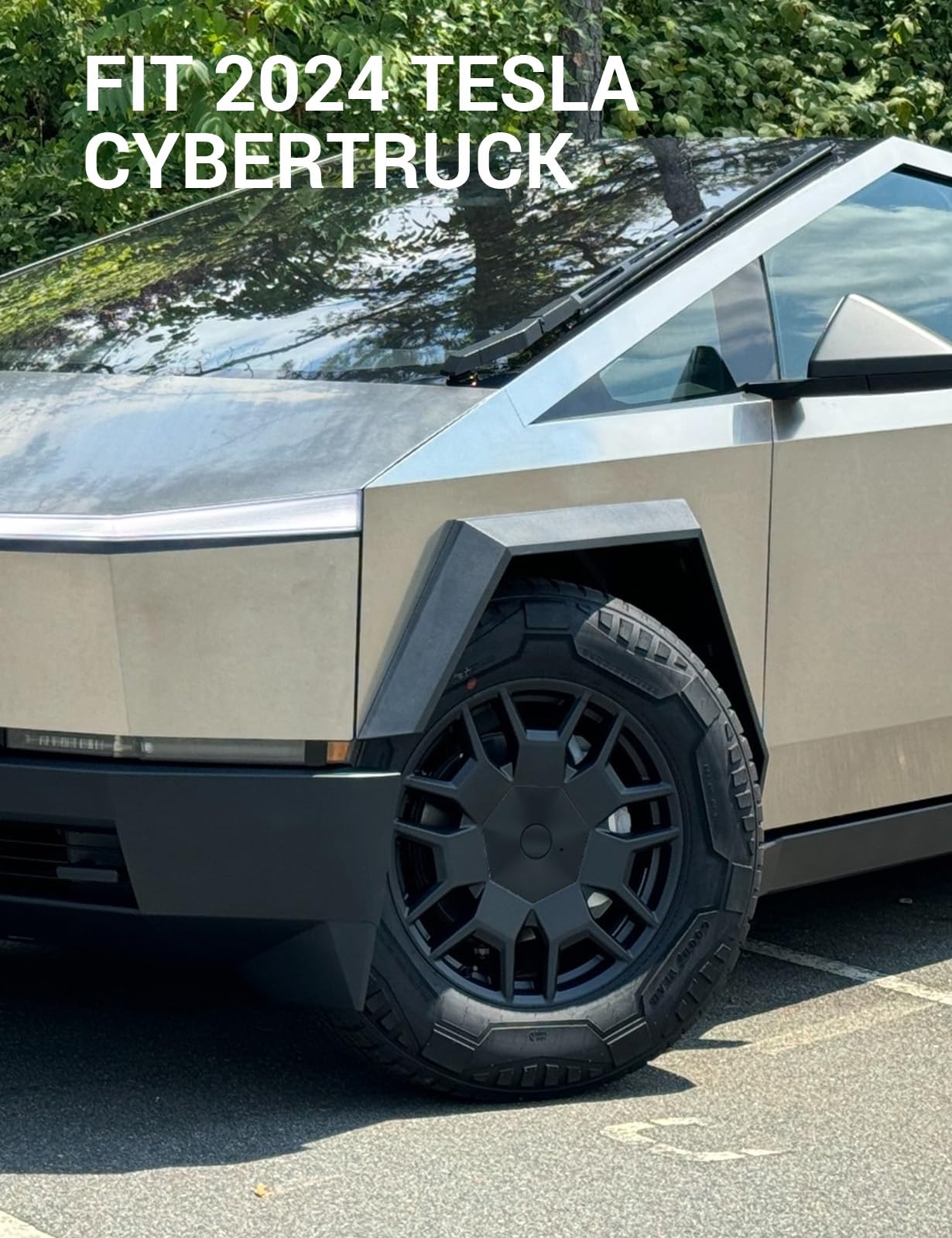 Snapklik.com : 2024 Tesla Cybertruck Wheel Center Hub Caps Cover Full ...