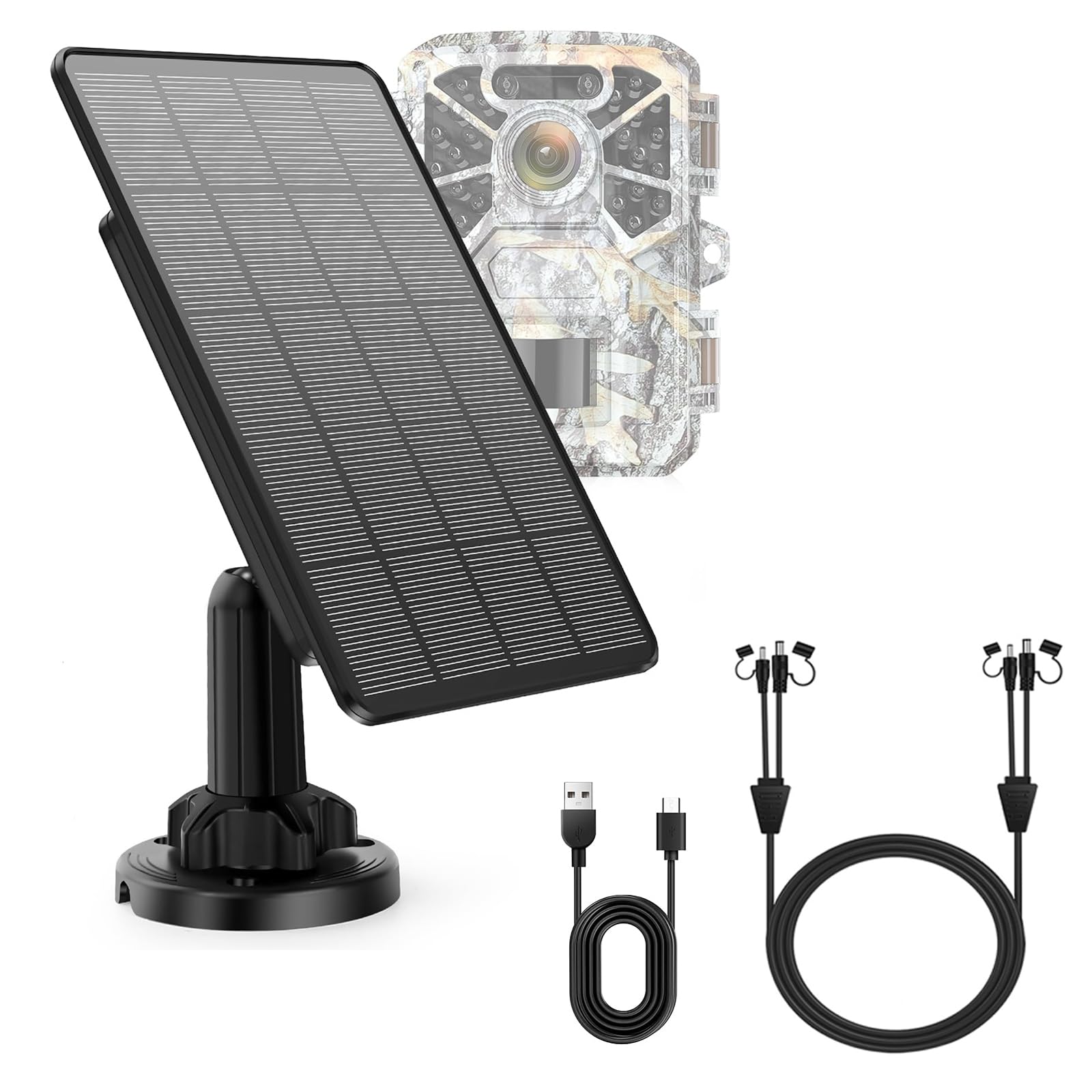 Amazon.com : Trail Cameras Solar Panel, 12V Output Solar Panel Kit with ...