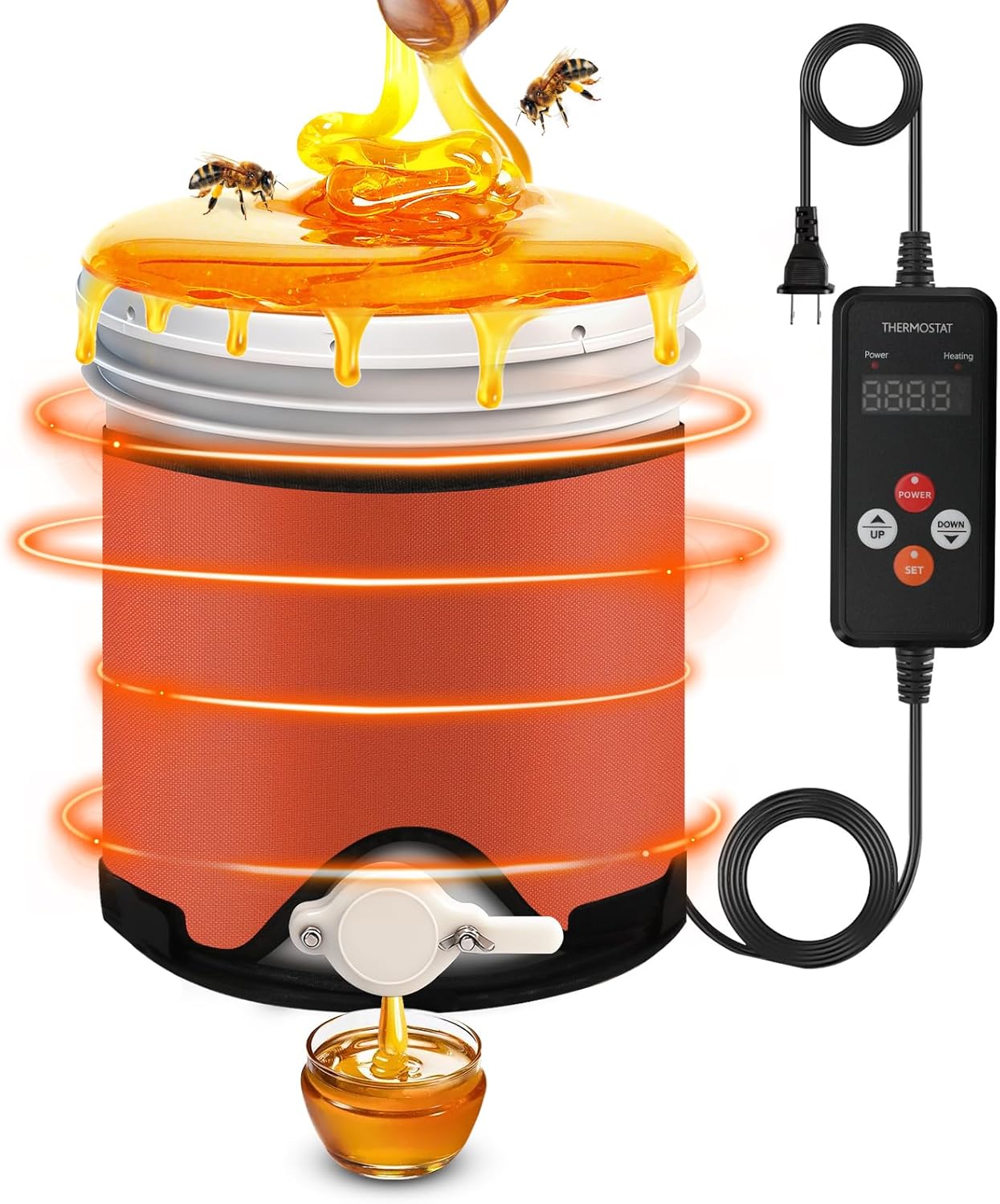 Amazon.com: Gpaentsn Honey Heater with Bottom Heat, Adjustable ...