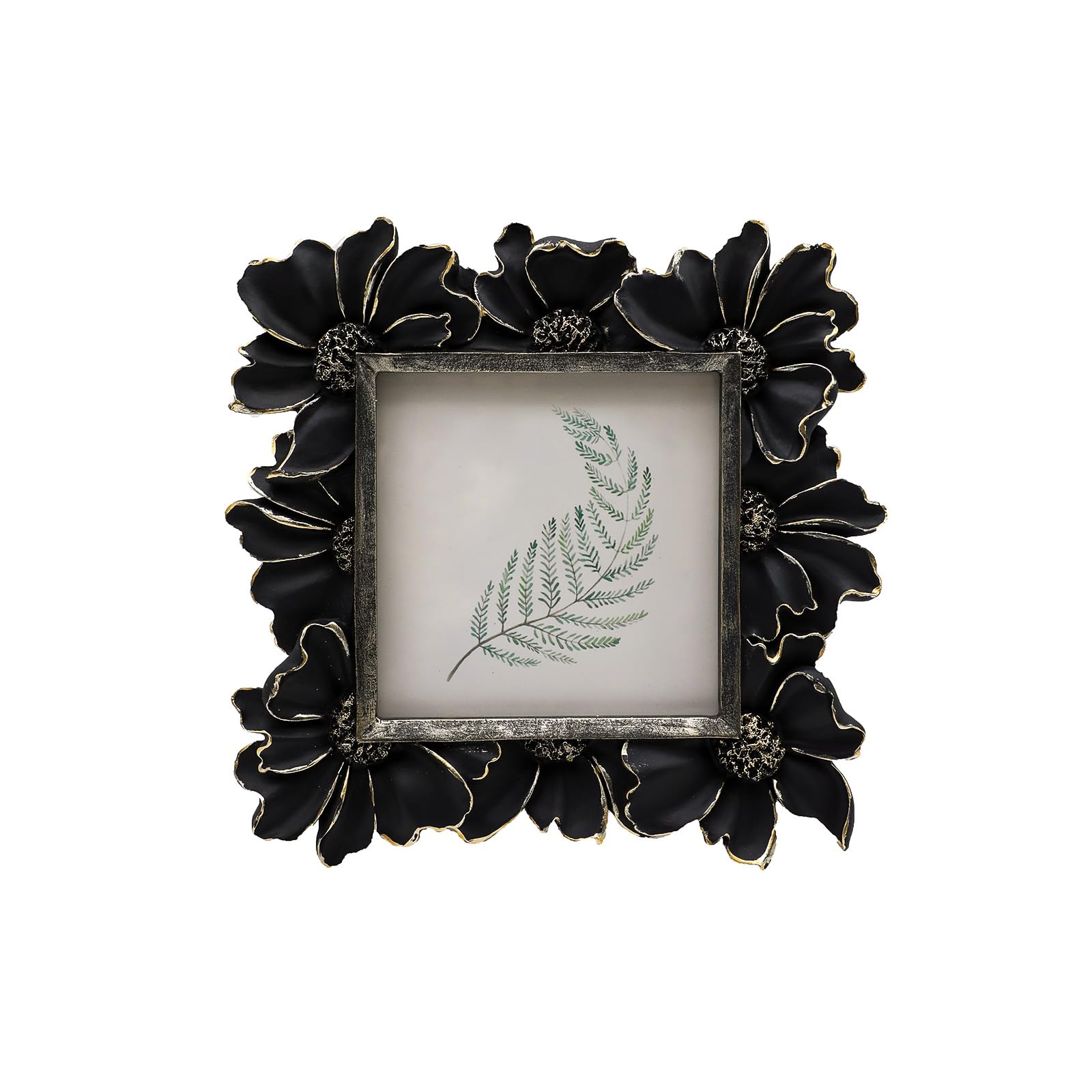 Amazon.com - YULINK 4x4 Small Vintage Picture Frame, Tiny Antique Black ...