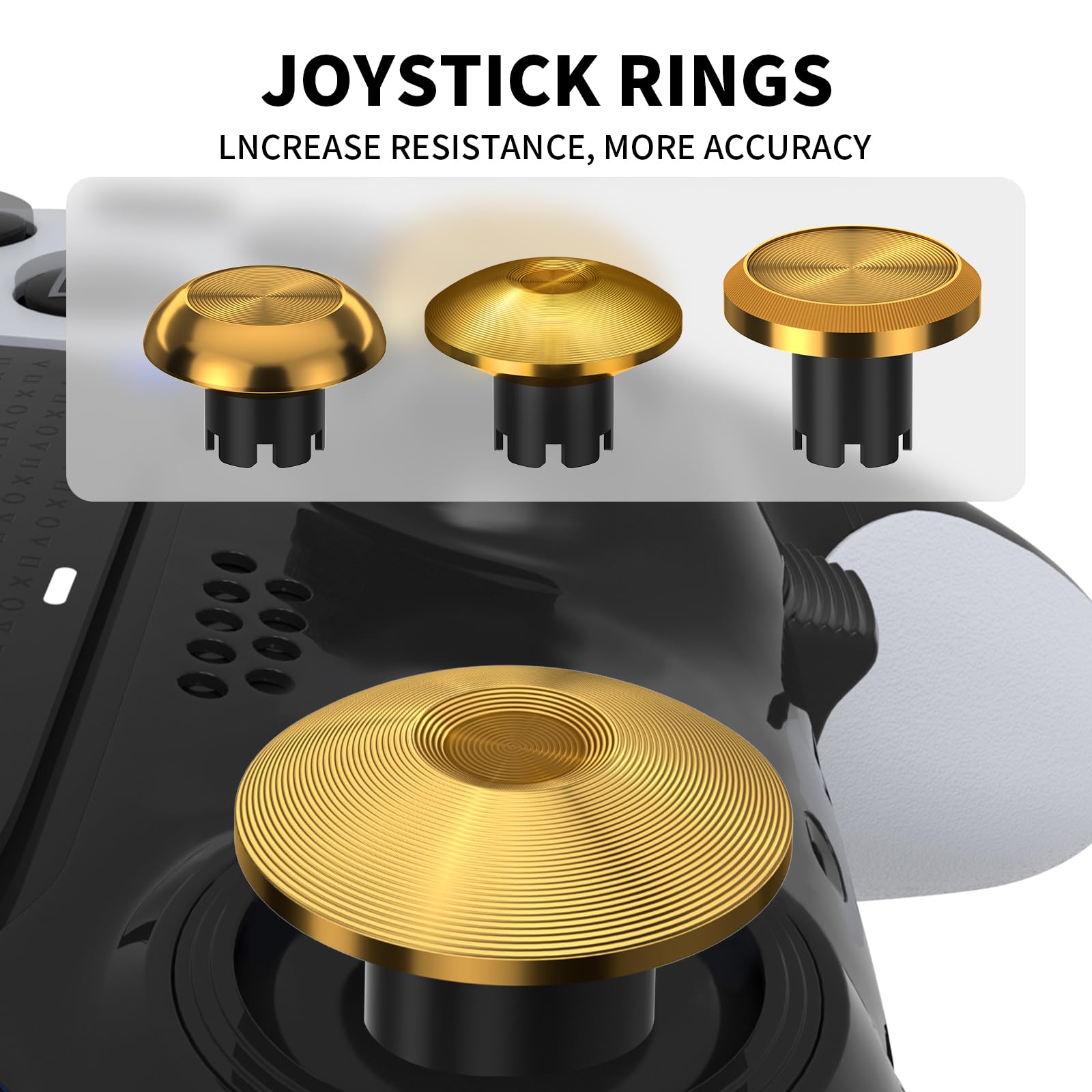 Snapklik.com : KDFLY Metal Thumbsticks For PS5 Dualsense Edge ...