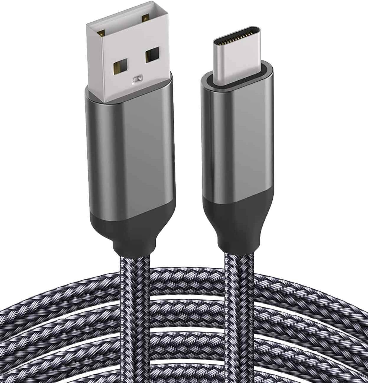 Amazon.com: Micro USB Charger Cable, [15 Ft] Durable Extra Long USB 2.0 ...
