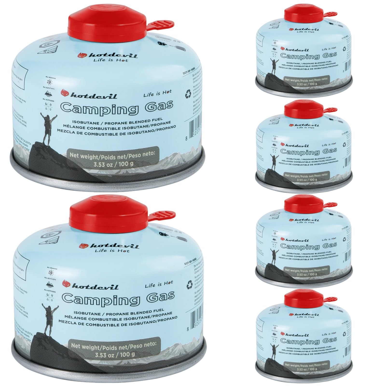 Amazon.com : KOMAN Isobutane Fuel Canister Backpacking Stove Fuell ...