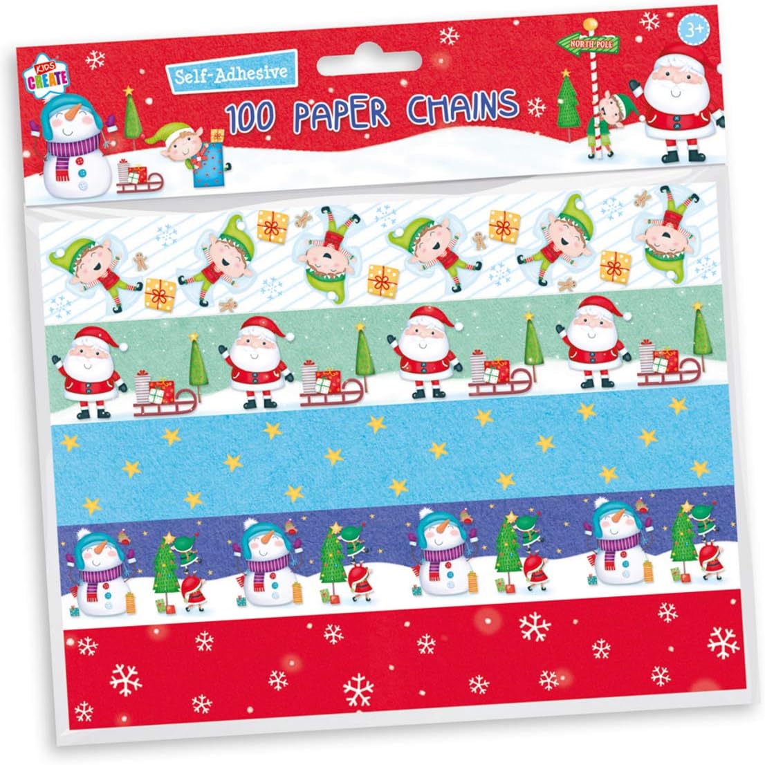 Kids Create Adhesive Paper Chains, Multicoloured, Small : Amazon.co.uk ...