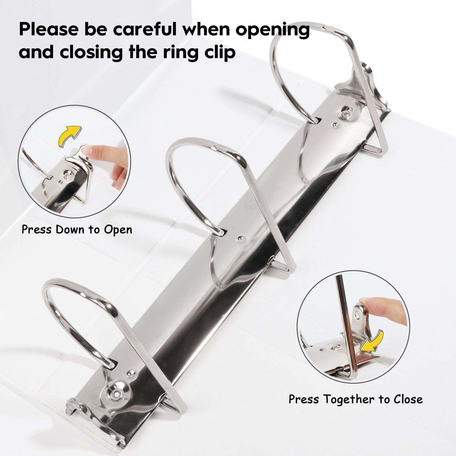 Snapklik.com : Comix Durable 3 Ring Binder, 3 Inch D Ring Binders, Hold ...