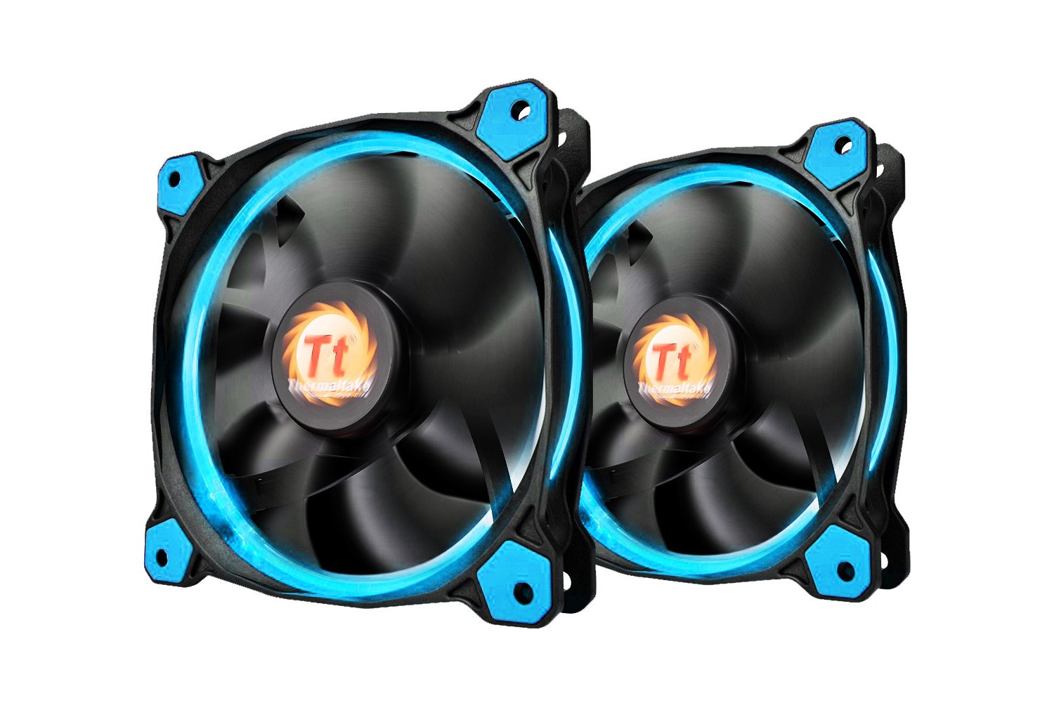 Thermaltake RIING 140mm Blue LED Ultra Quiet High Airflow Computer Case ...
