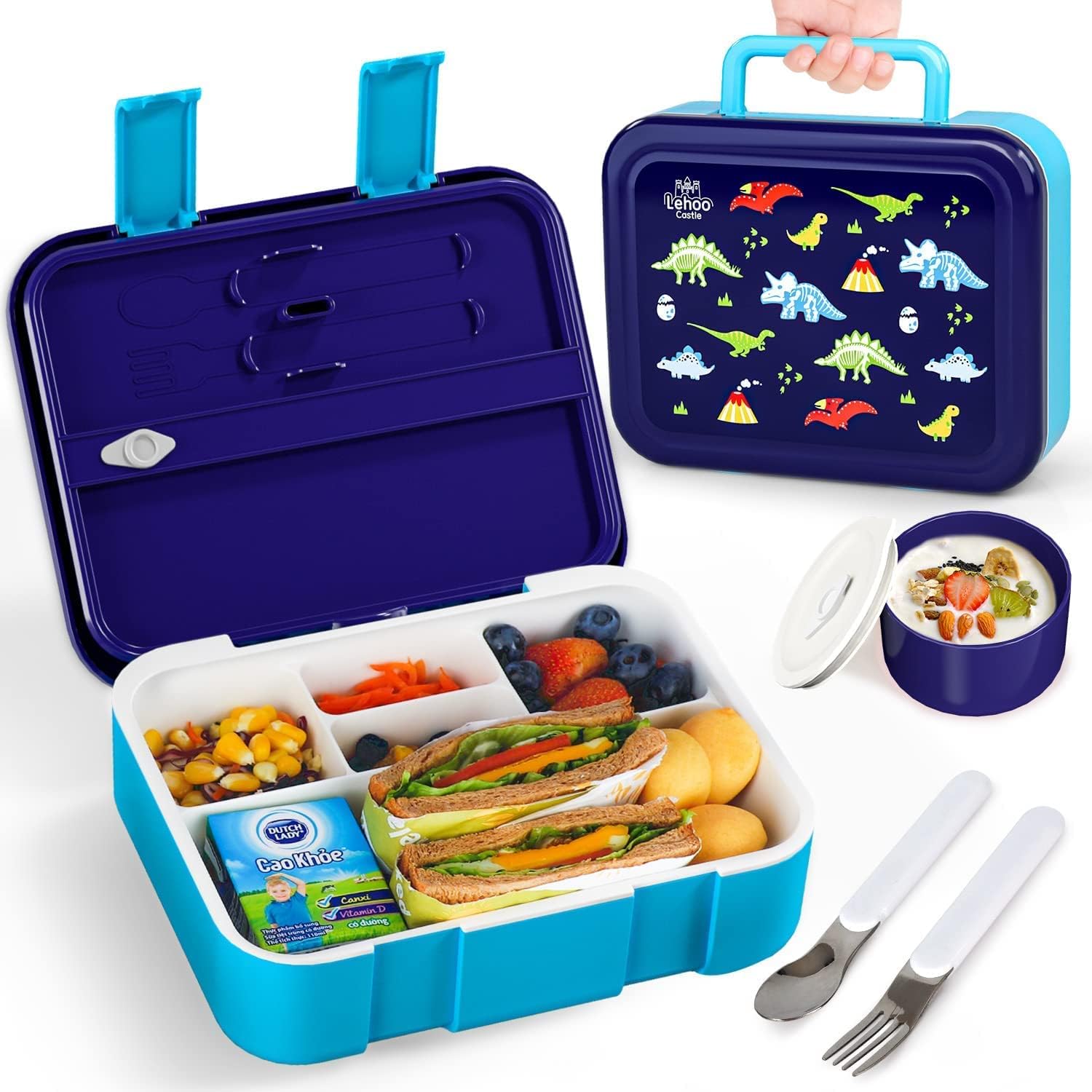 Amazon.com: Nuby Lunchbox with Insulated Travel Bag - 3+ Years ...