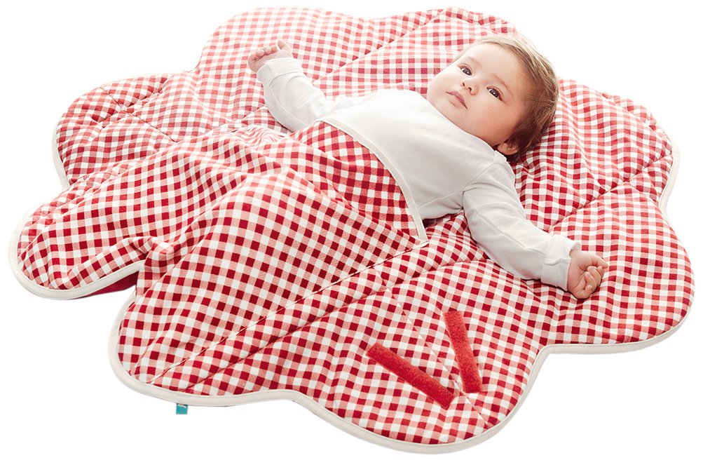 Wallaboo Einschlagdecke Fleur, Sehr praktische und Kuschelweiche Decke ...