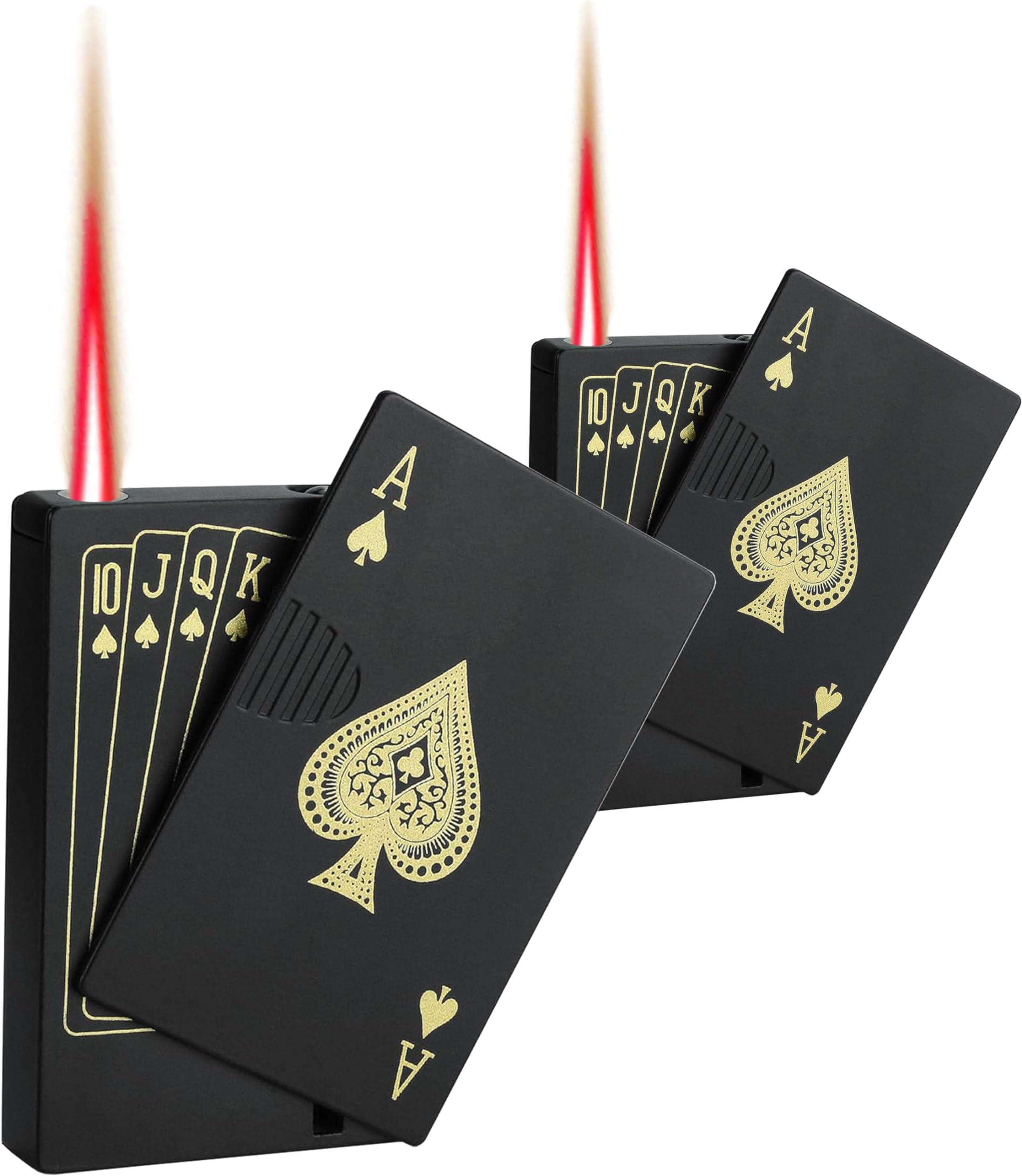 Amazon.com: Jet Torch Lighter, 2 Pack, Red Flame Ace Card Lighter, Cool ...