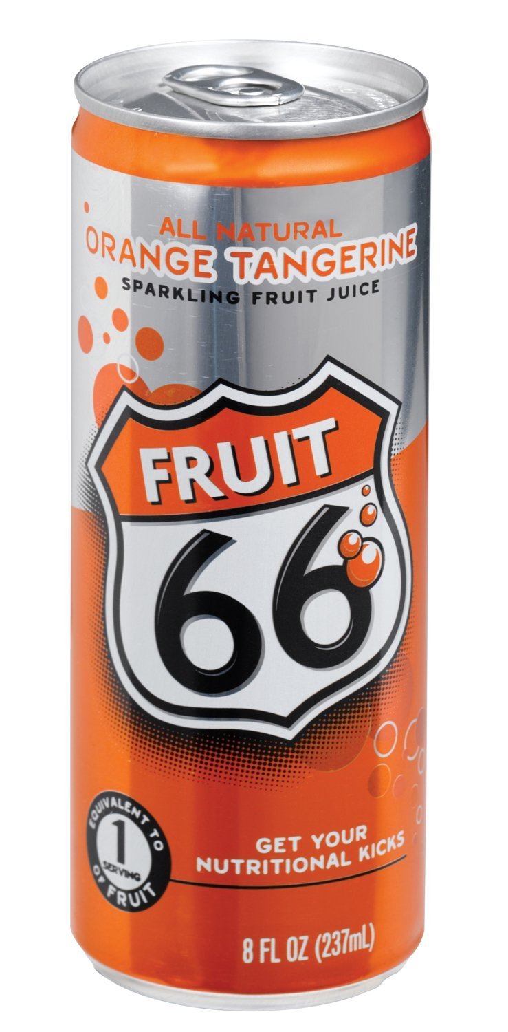 Amazon.com : Fruit 66 All Natural Sparkling Fruit Juice, Orange ...