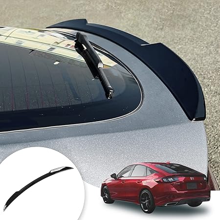Amazon.com: NINTE Rear Spoiler for 2022 2023 11th Gen Honda Civic Hatchback 5 Door ABS Painted ...