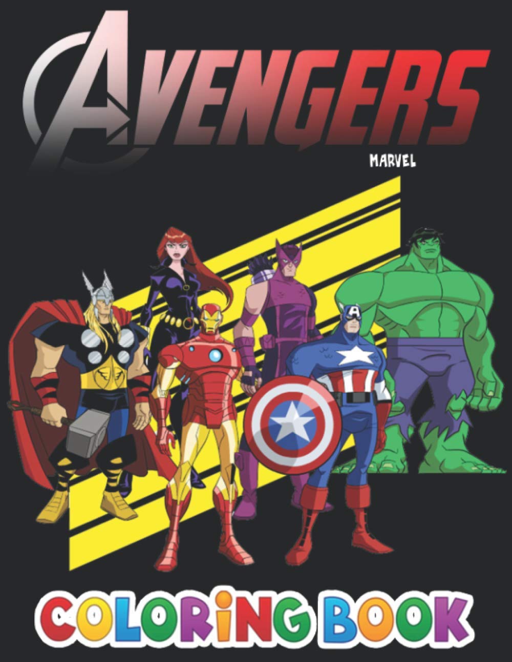 Avengers Coloring Book 50 Superheroes Colouring Pages For Kids And ...