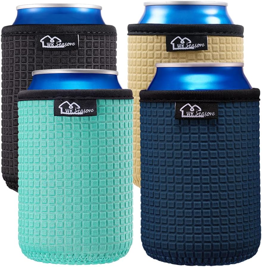 Amazon.com: 12-Pack Neoprene Can Cooler Sleeves for Soda, Soft Drinks ...