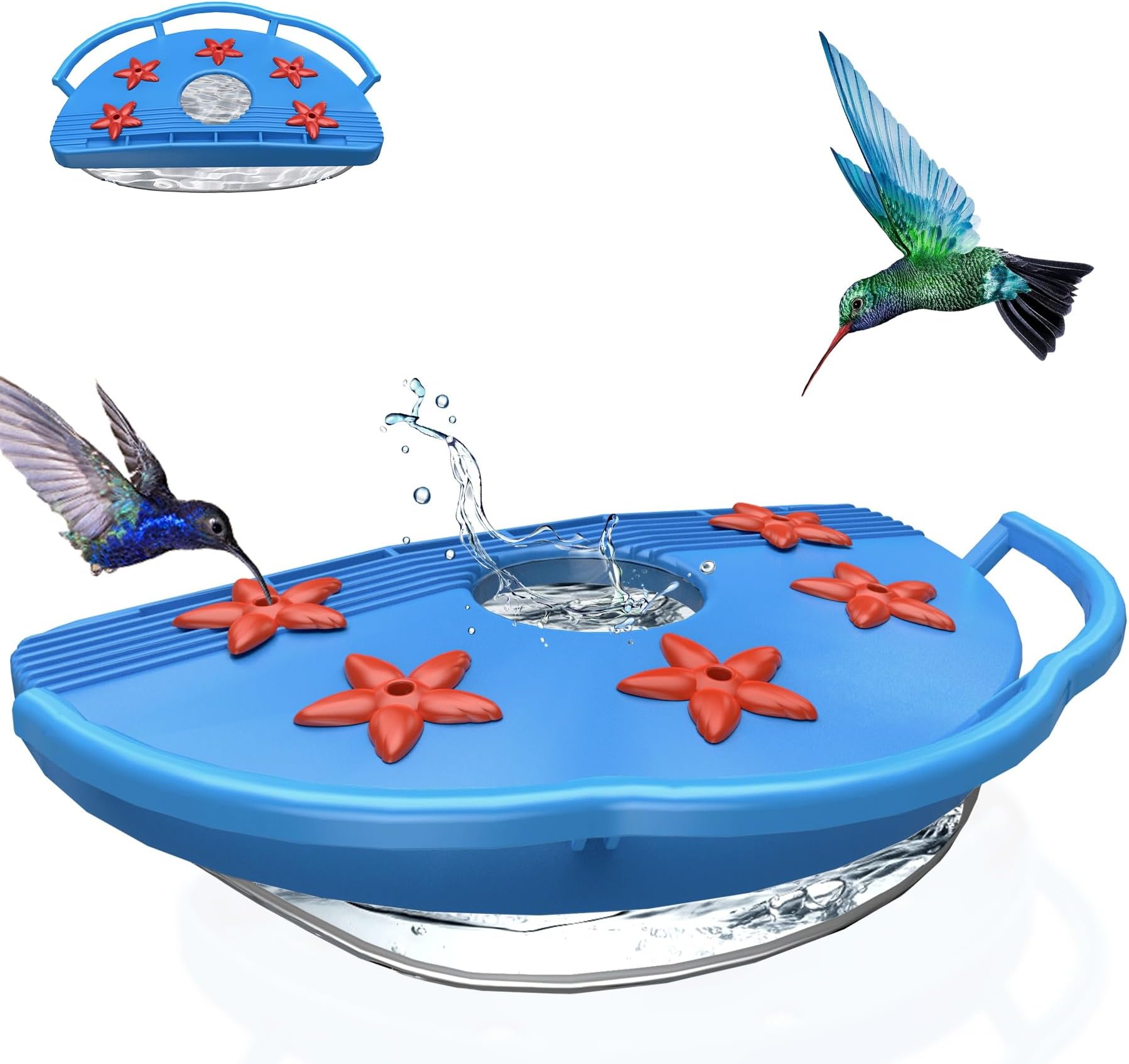 Amazon.com : 6 Bird Food Donuts and Hanging Feeder - Handmade Feeder ...