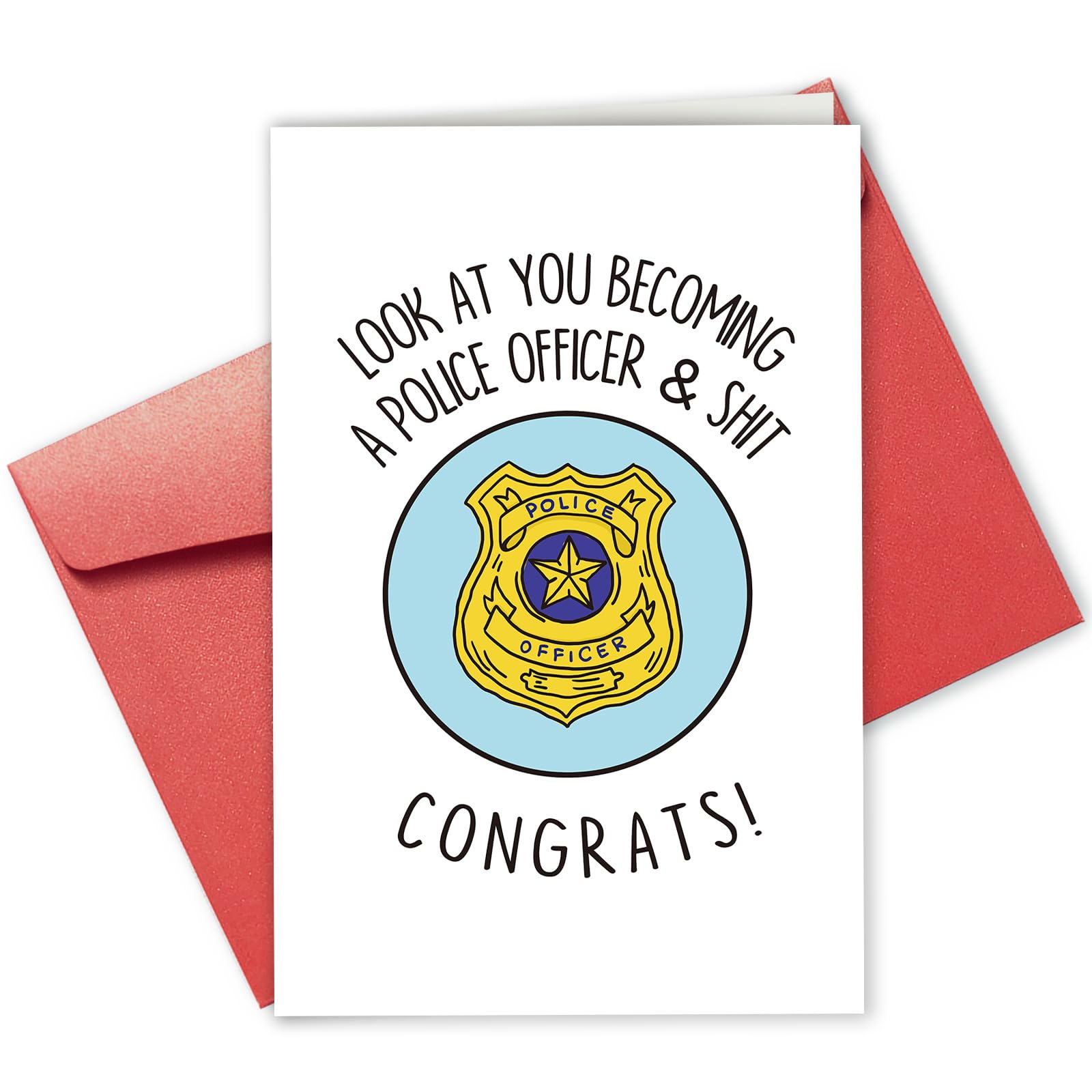Amazon.com : Gevinna Funny Graduation Card for Police Academy Graduate ...