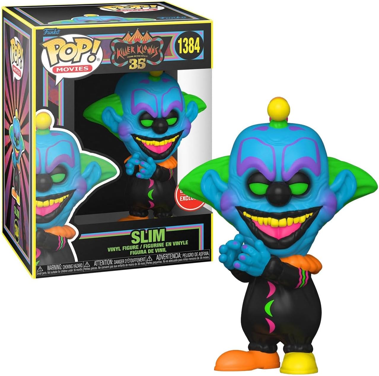 Amazon.com: Funko POP! Slim in Blacklight Killer Klowns from Outer ...