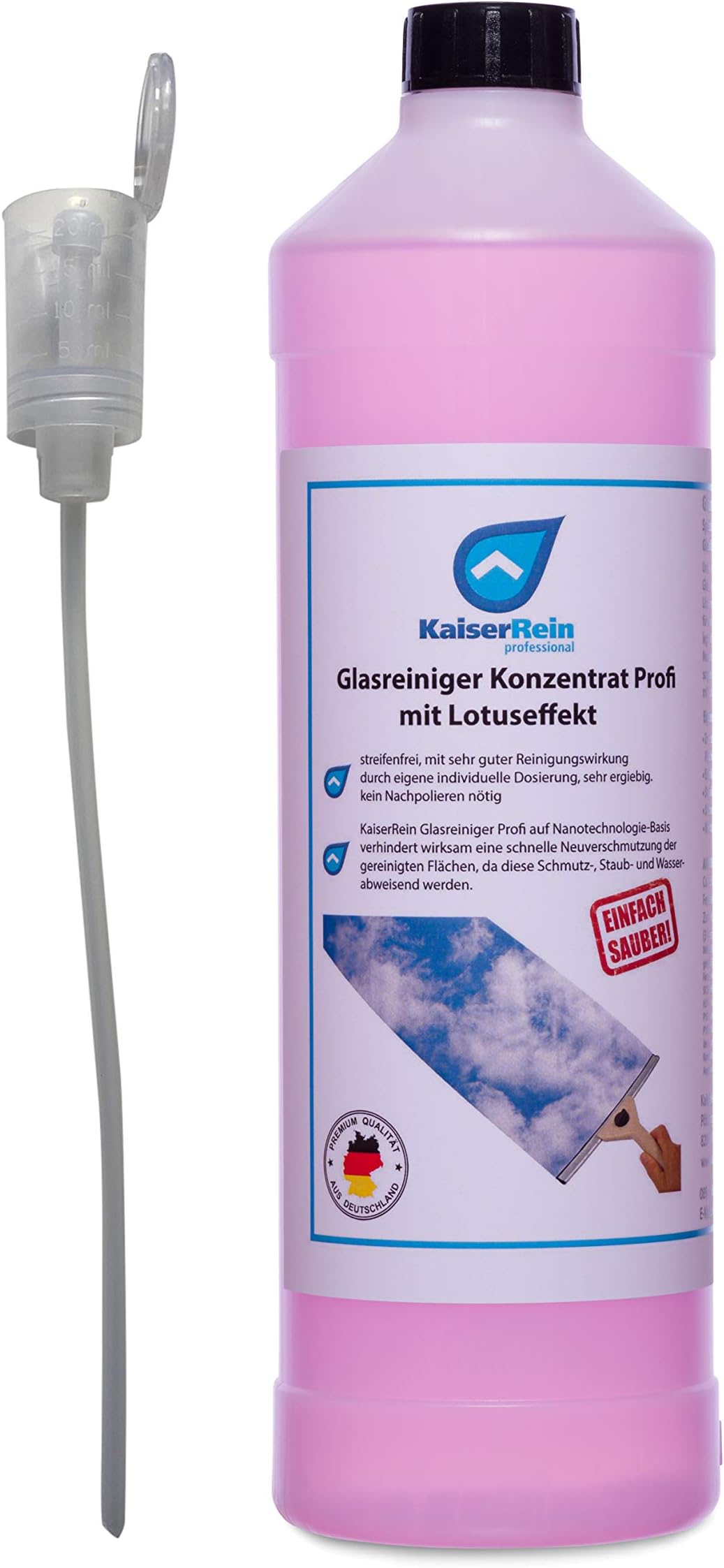 GLASREIN | Profi-Glasreiniger - Konzentrat mit 250 ml - Fensterreiniger ...