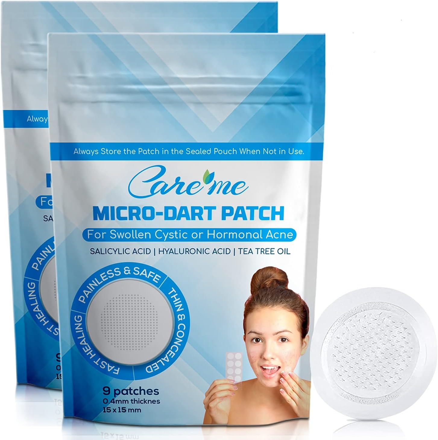 Amazon.com: Microdart Acne Patches with 173 Microcrystals (18 Stickers ...