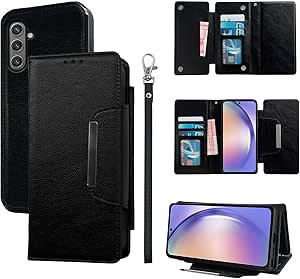 Amazon.com: Furiet Trifold Wallet Case for Samsung Galaxy A15 5G/4G with Detachable Magnetic ...