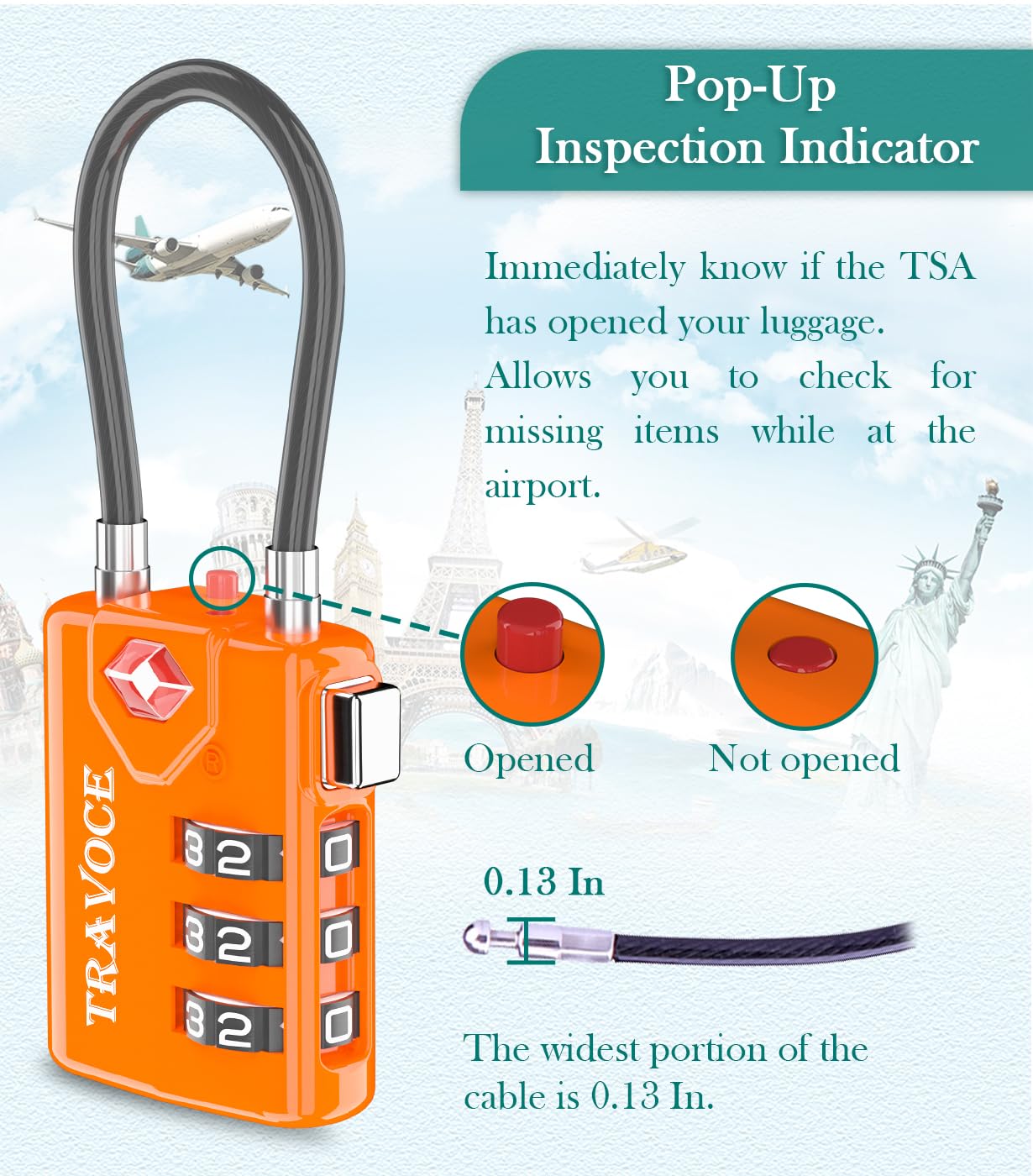 Snapklik.com : TSA Approved Luggage Locks, Travel Locks Which Also Work ...