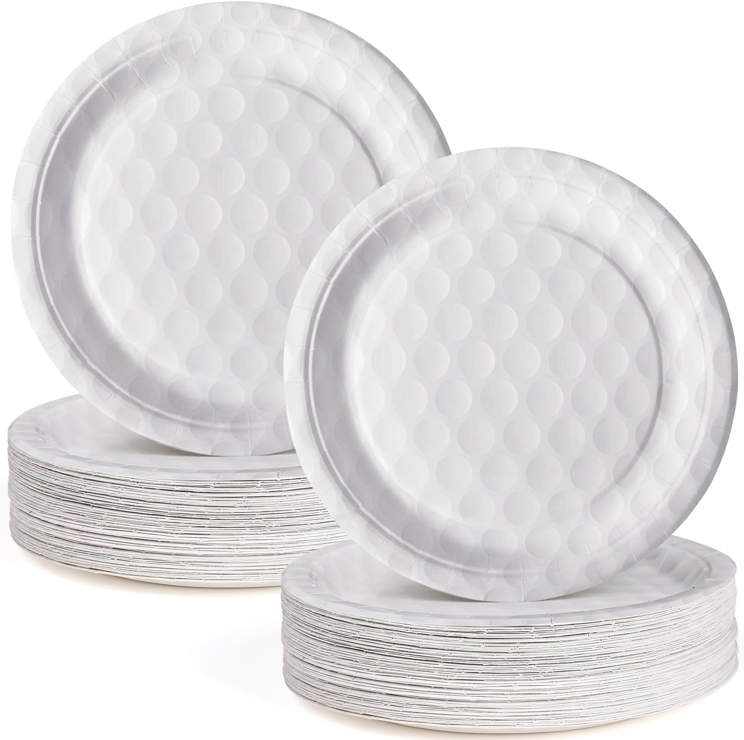 Amazon.com: FULJOOY 3D Golf Paper Plates Set 9 Inch 60pcs Heavy Duty ...