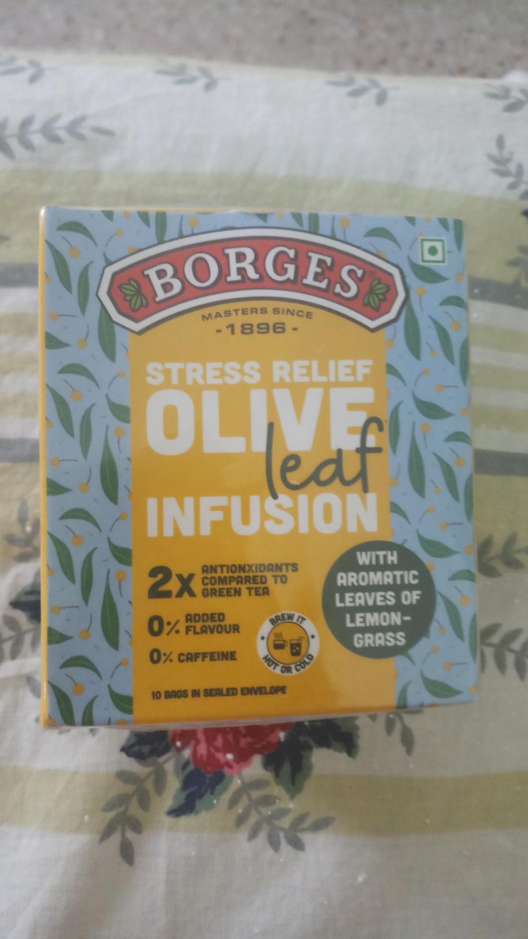 Borges Stress Relief Olive Leaf Classic Infusion Tea| 2X Antioxidants ...