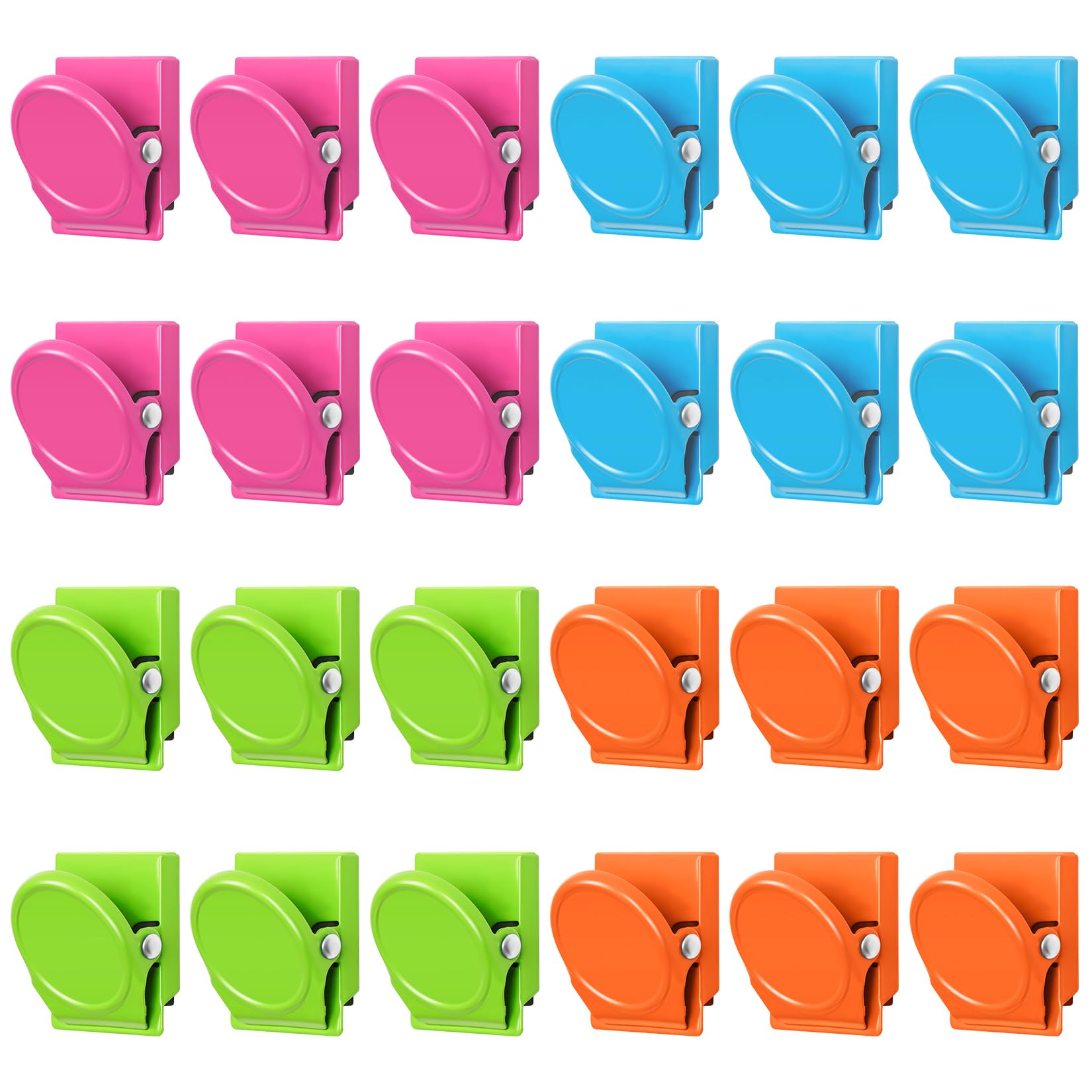 Snapklik.com : 24 Pcs Magnetic Clips, Fridge Magnets Refrigerator ...