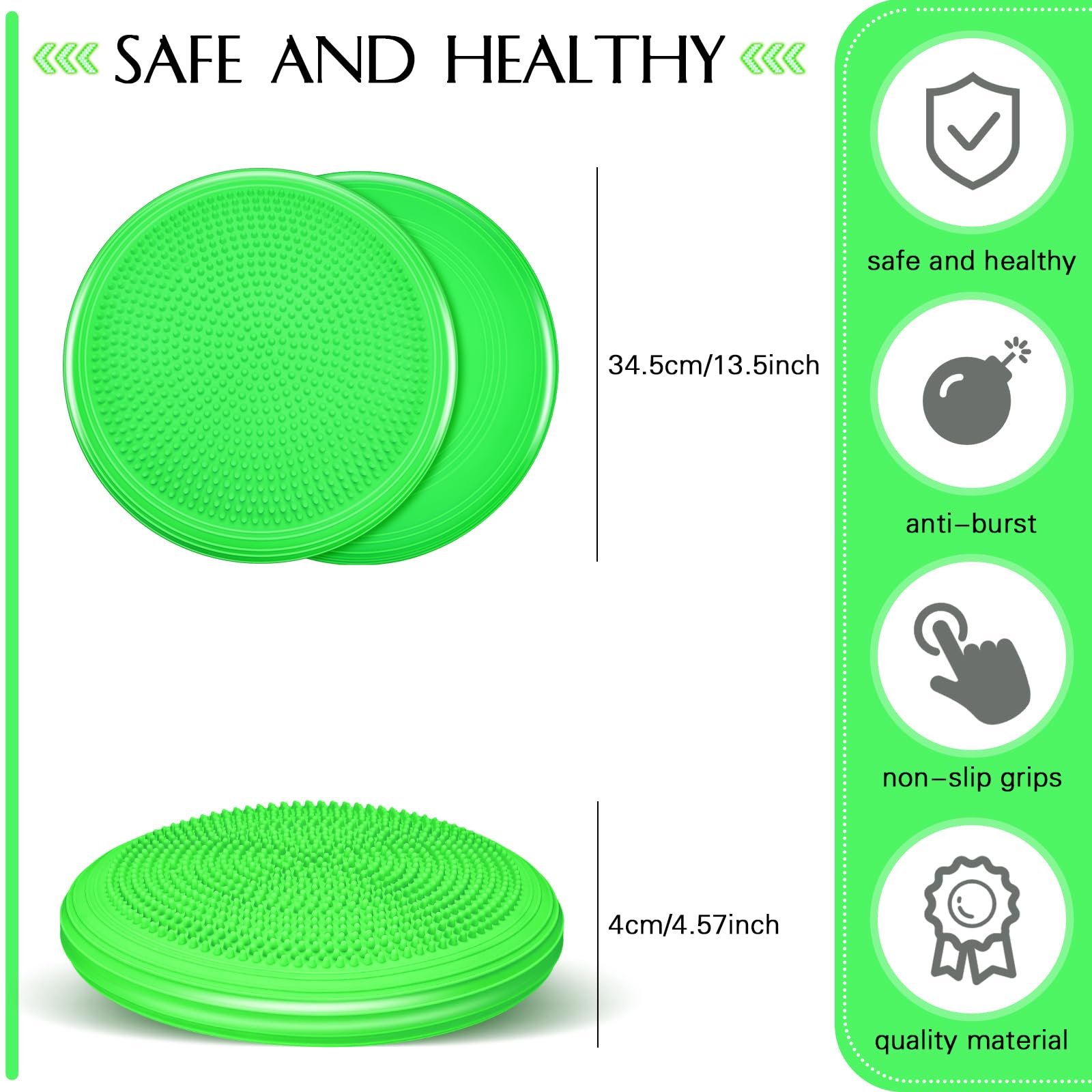 Snapklik.com : Libima 8 Pcs Wiggle Seat Inflated Wobble Cushion Sensory ...