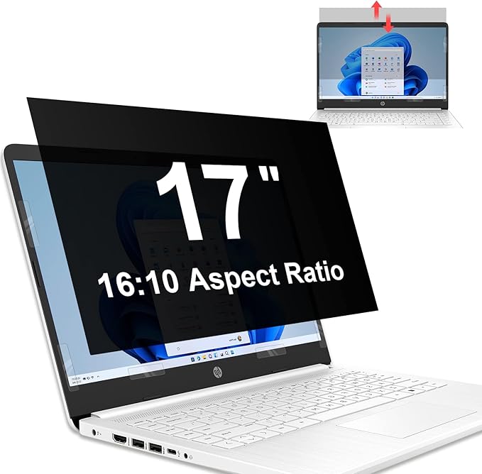 Amazon.com: Mamol Laptop Privacy Screen 17 Inch for 16:10 Widescreen ...