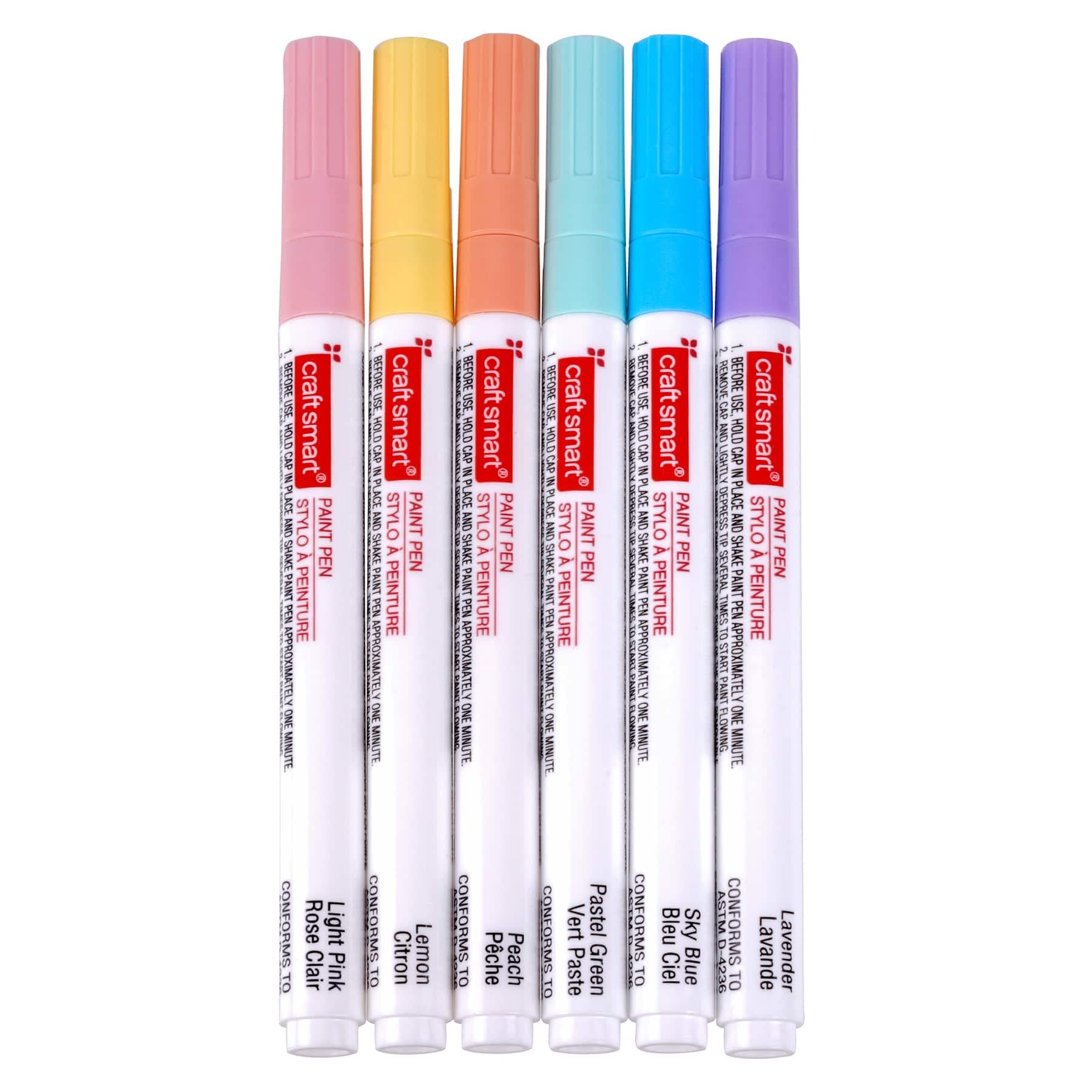 Amazon.com : Craft Smart Pastel Color Paint Pen Set 6ct : Arts, Crafts ...