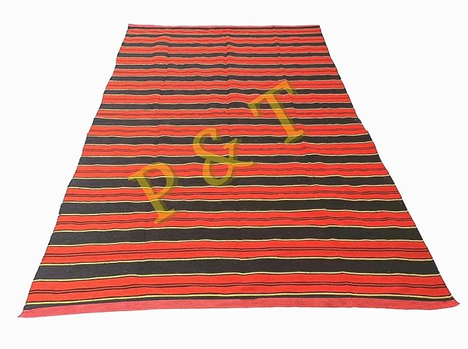 Buy P&T Red Black Dari Bright | 5.5 FT X 8.5 FT (Approx.) | Acrylic ...