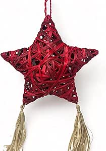 Amazon.com: Hand-Crafted Raffia Estrella Parol | 8" Filipino Christmas ...